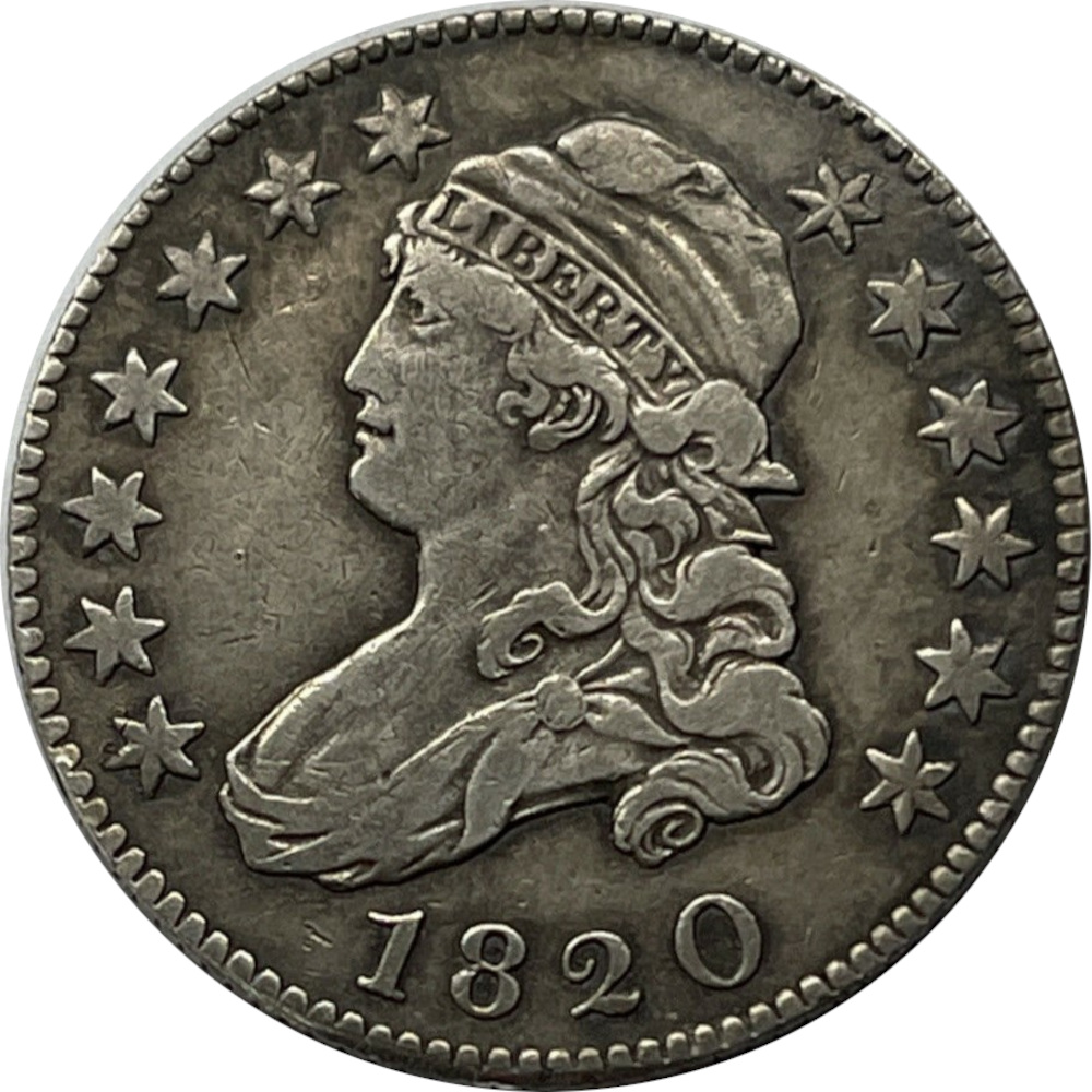 1820 25c Capped Bust Quarter Large 0 Browning-1 - Nummum Coins