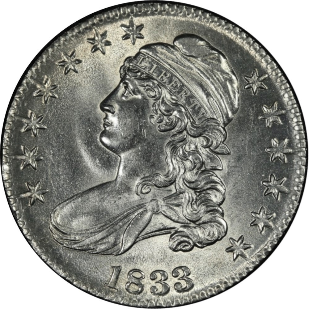 1833 50c Capped Bust Half Dollar - Nummum Coins