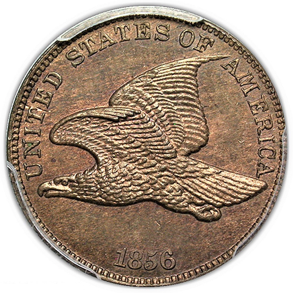1856 1c Flying Eagle Small Copper Nickel Cent PCGS Proof 65 - Nummum Coins