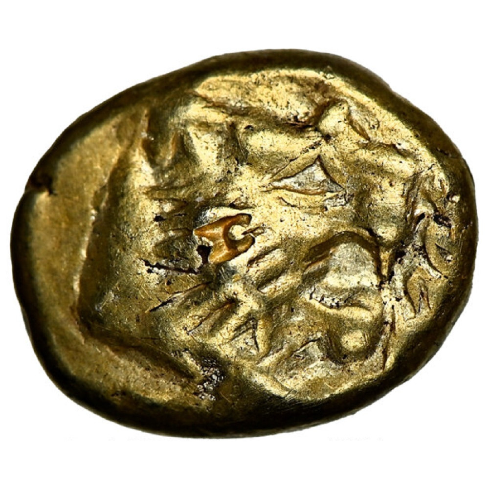 Circa 610-546 BC Lydian Kingdom Alyattes Or Walwet Sixth Stater Or ...