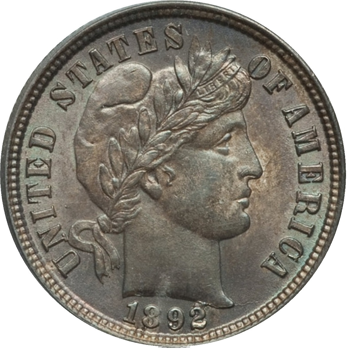 1892 10c Barber Dime ANACS MS61 - Nummum Coins