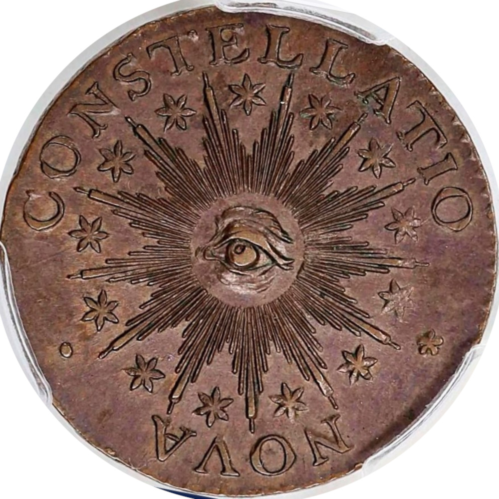 1783 1/2p Nova Constellatio – PCGS MS62BN – Crosby 2-B, Rarity 2 – From ...