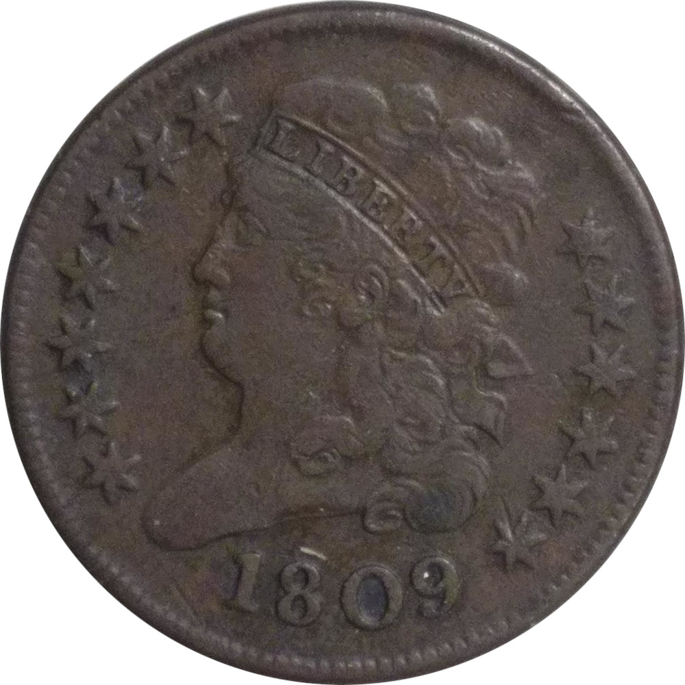 1809 1/2c Classic Head Half Cent