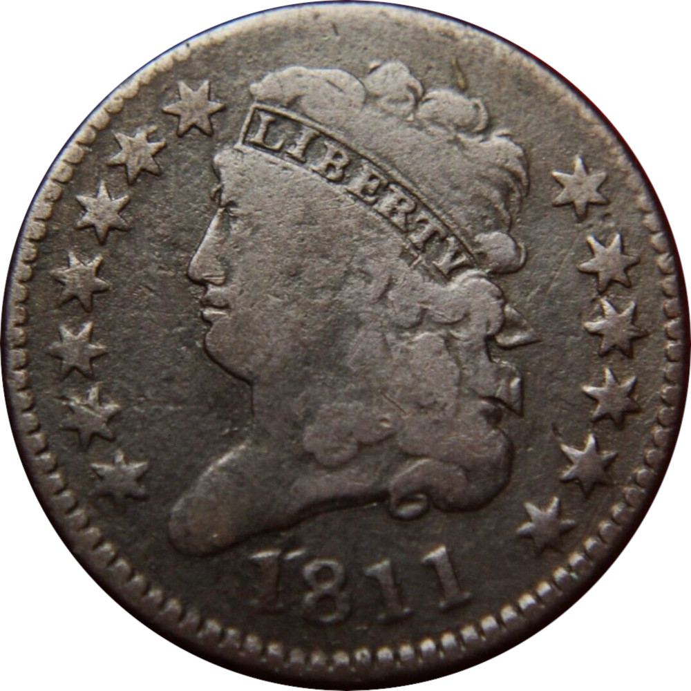 1811 1/2c Classic Head Half Cent