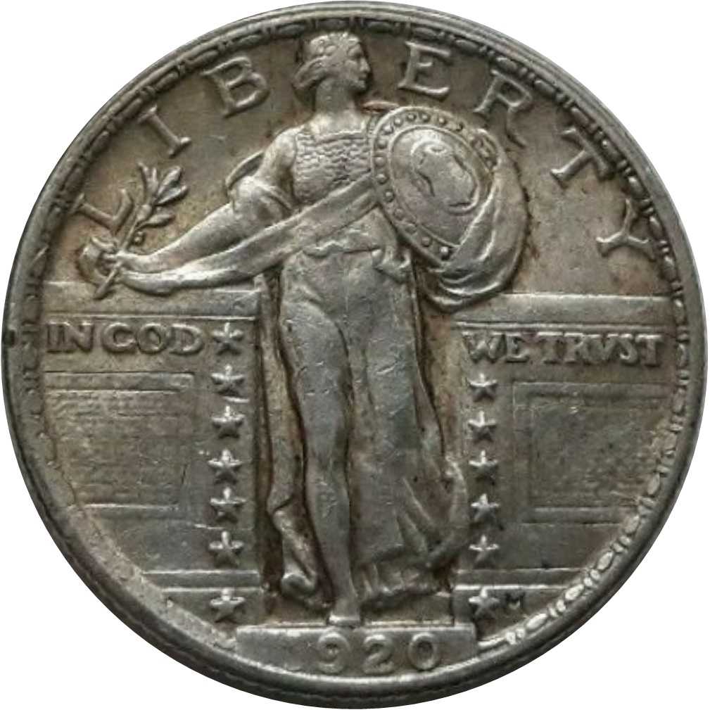1920 25c Liberty Standing Quarter Type II