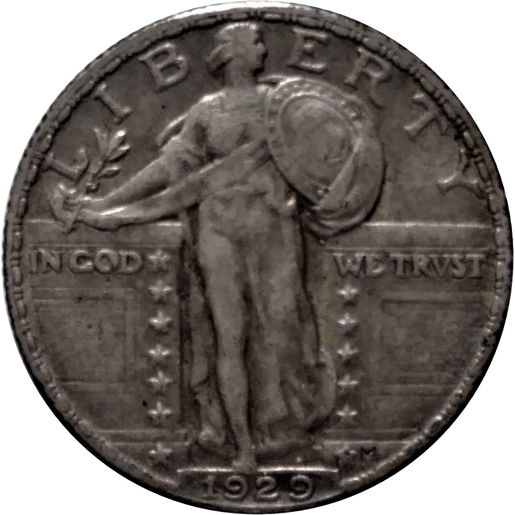 1929 25c Liberty Standing Quarter Type II