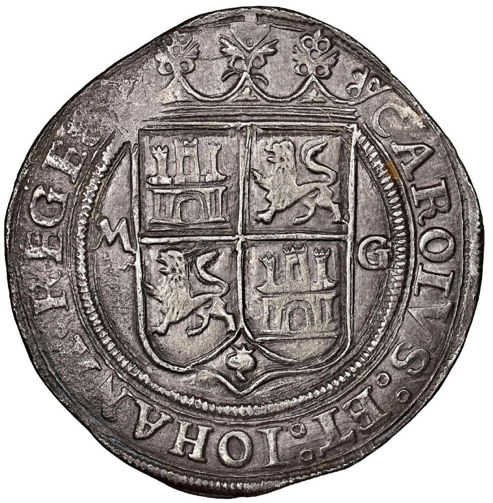 1542-1543 Carlos y Juana Mexico Juan Gutiérrez, assayer NGC AU55- Among ...